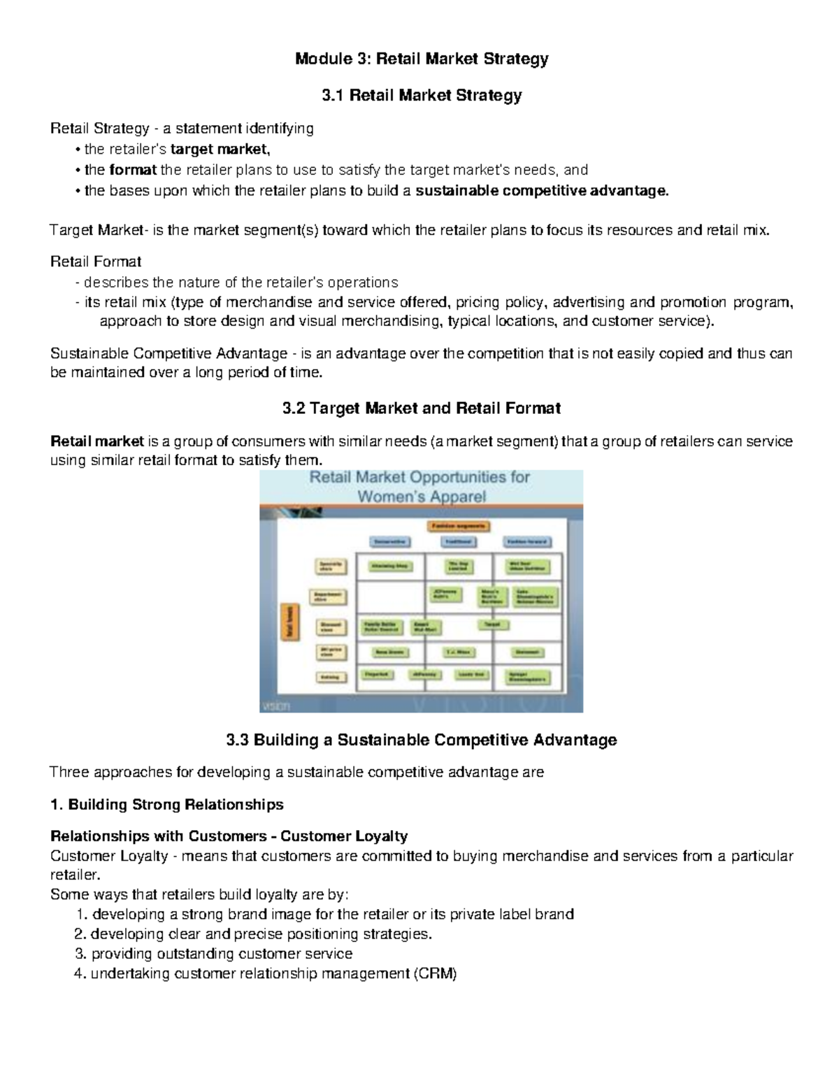 Module 3 Retail Management (Updated) - Module 3: Retail Market Strategy ...