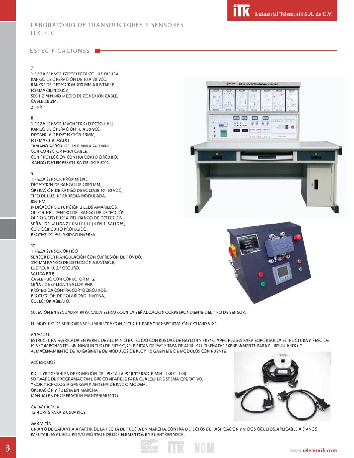 Partida 8 ITK-PLC pag3 - Electricidad componentes - 3 teleternik ...