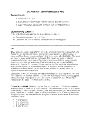 Chapter 3 Activity 4 Crims 6 - CHAPTER III - IDENTIFICATION OF A PERSON AND MATERIAL Course ...
