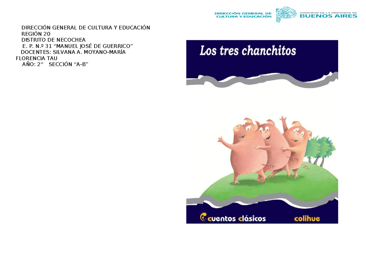 Secuencia LOS TRES Chanchitos-24 - practicas del lenguaje - DIRECCIÓN ...