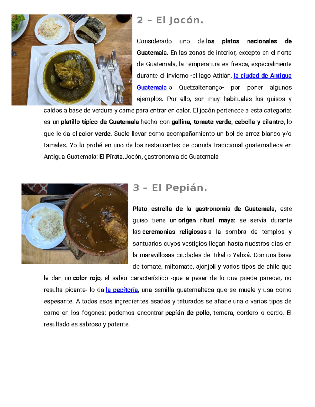 Comidas - 2 – El Jocón. Considerado uno de los platos nacionales de ...