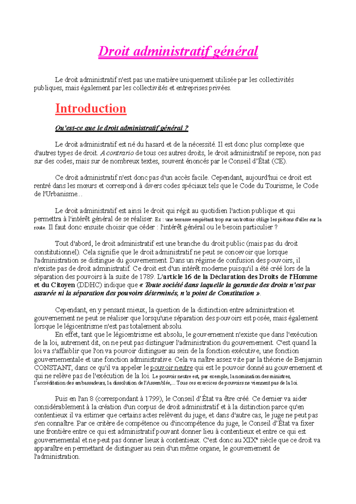 Droit administratif général - Warning: TT: undefined function: 32 Droit administratif général Le ...
