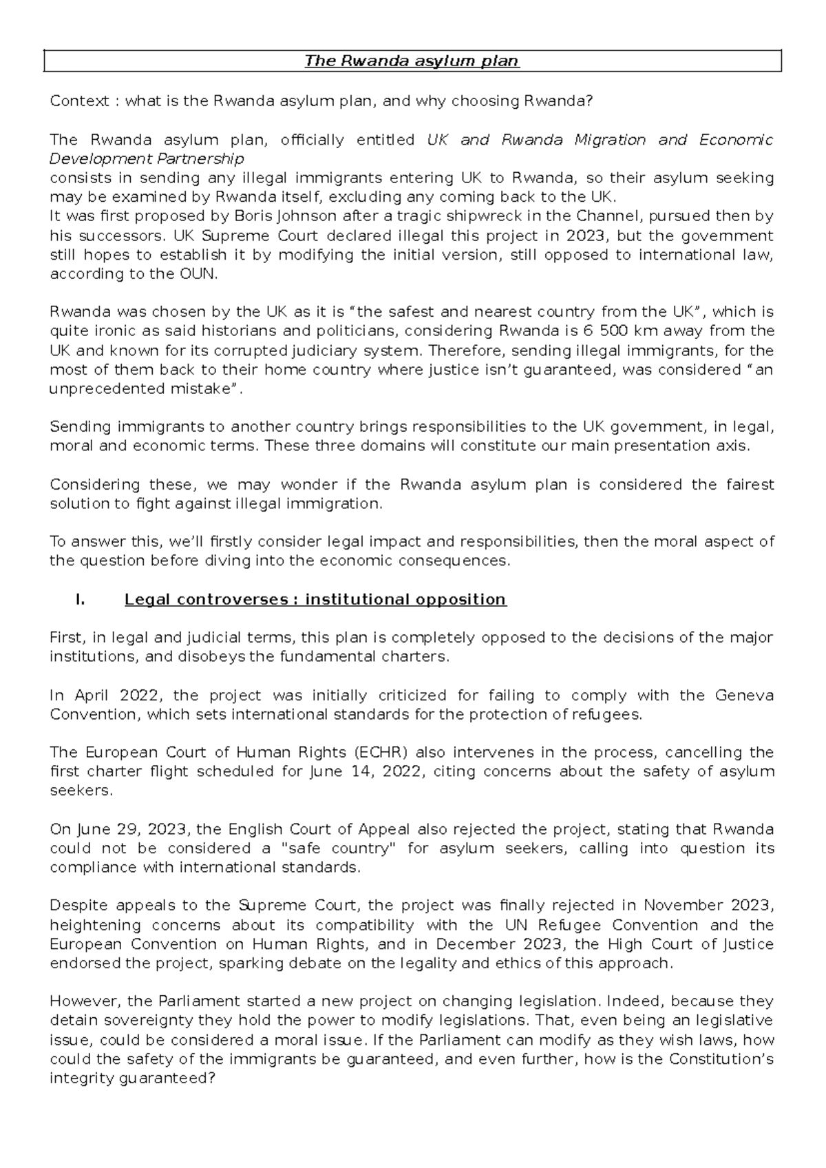 The Rwanda asylum plan - It was first proposed by Boris Johnson after a ...