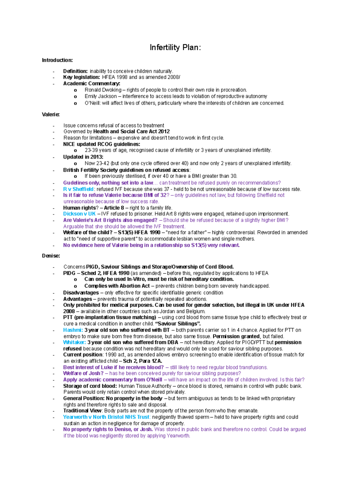 Infertility Plan - teacher Patty Healey - Infertility Plan ...