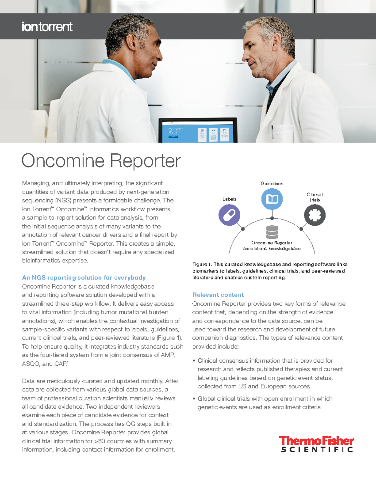 Oncomine-reporter-flyer - Oncomine Reporter Managing, and ultimately ...