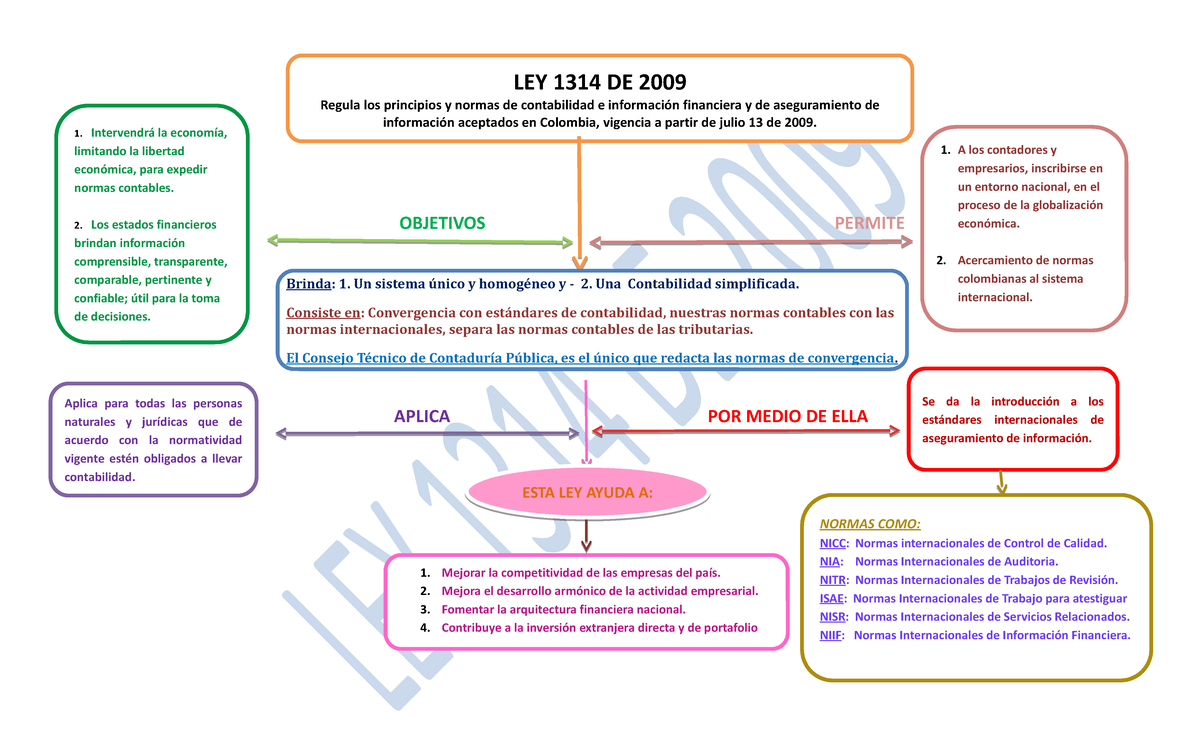 427354209-Mapa-Conceptual-Ley-1314-de-2009-Anita - OBJETIVOS PERMITE APLICA POR MEDIO DE ELLA ...