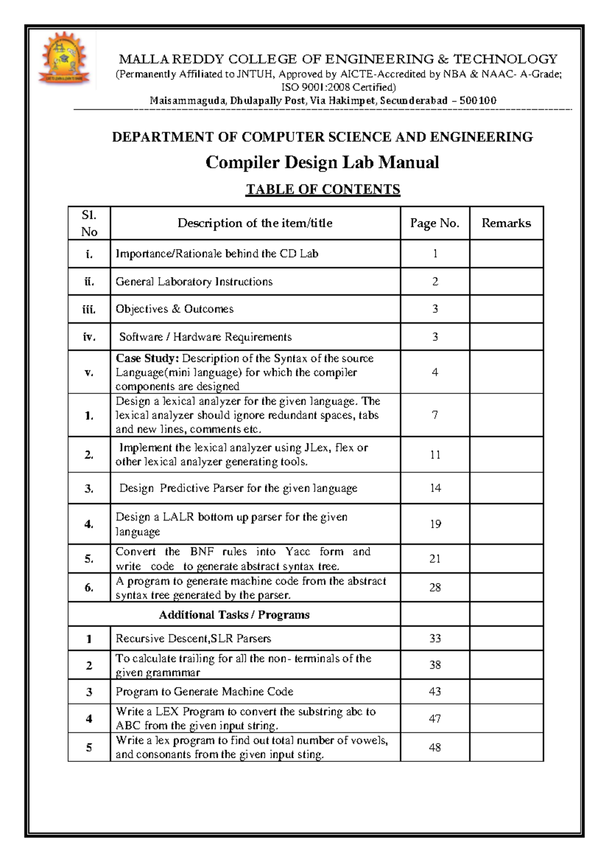 001 Modern Compiler Design 2e - MALLA REDDY COLLEGE OF ENGINEERING ...