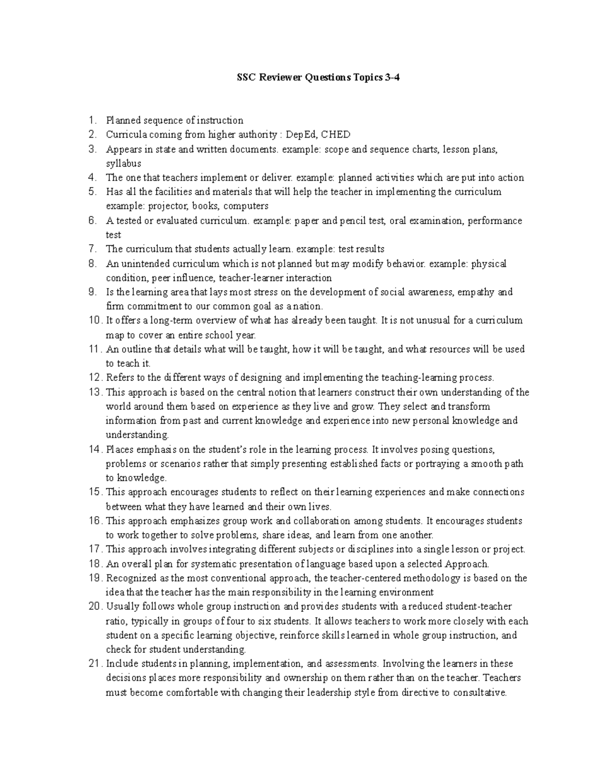 SSC Review Questions Topics 3-4 - SSC Reviewer Questions Topics 3 ...