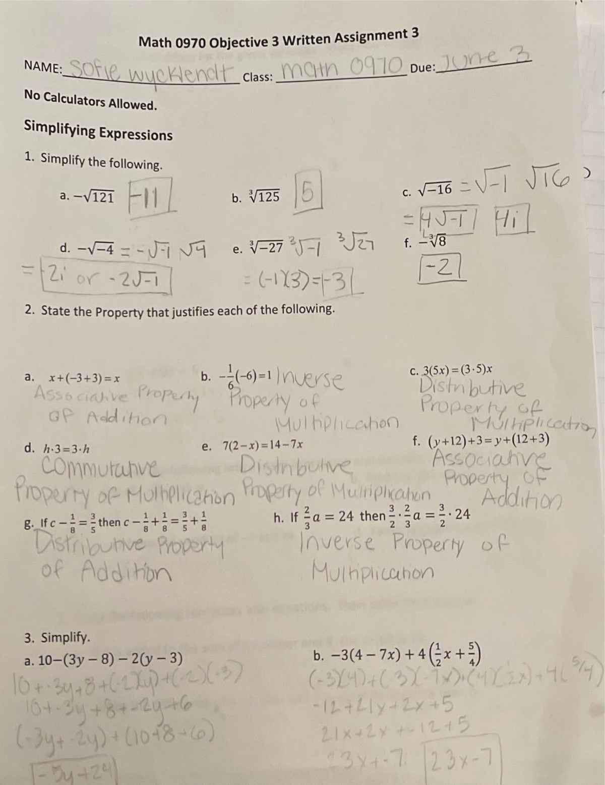 math0970 written assignments - MATH 0970 - Studocu