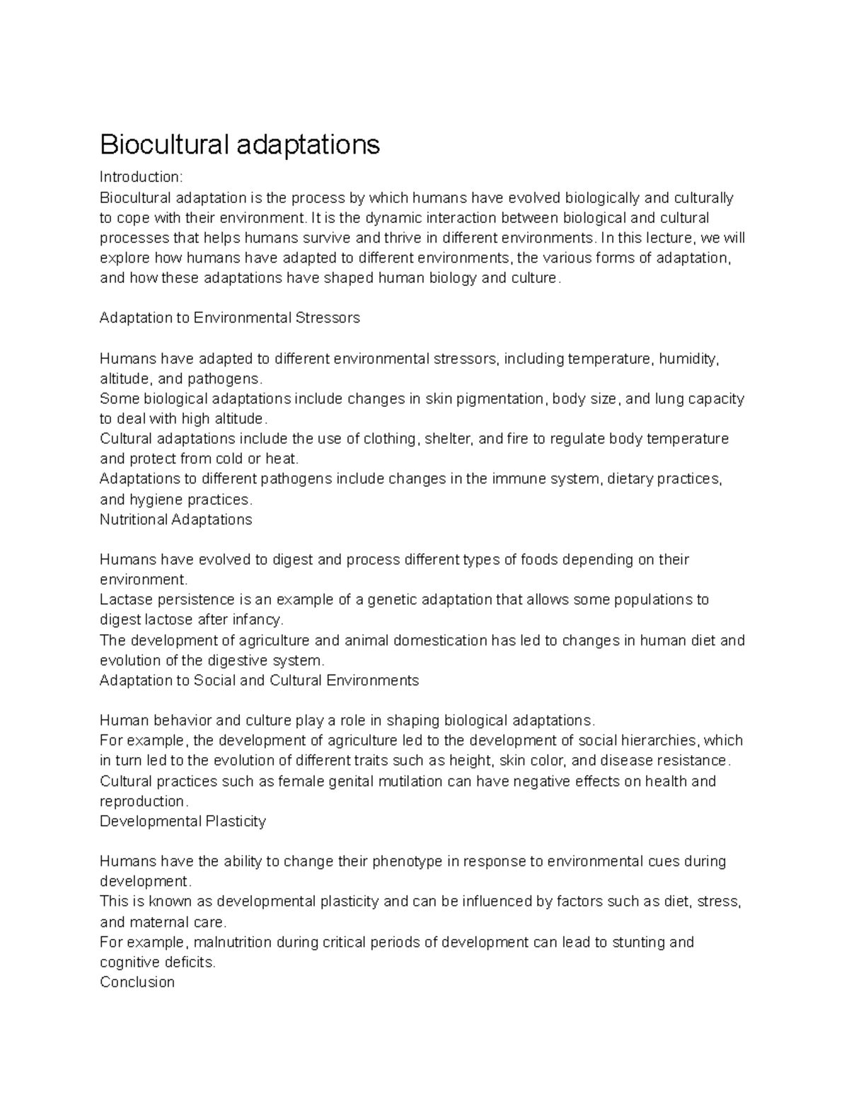 Introduction to Physical Anthropology (ANT-1010) Lecture 99 ...