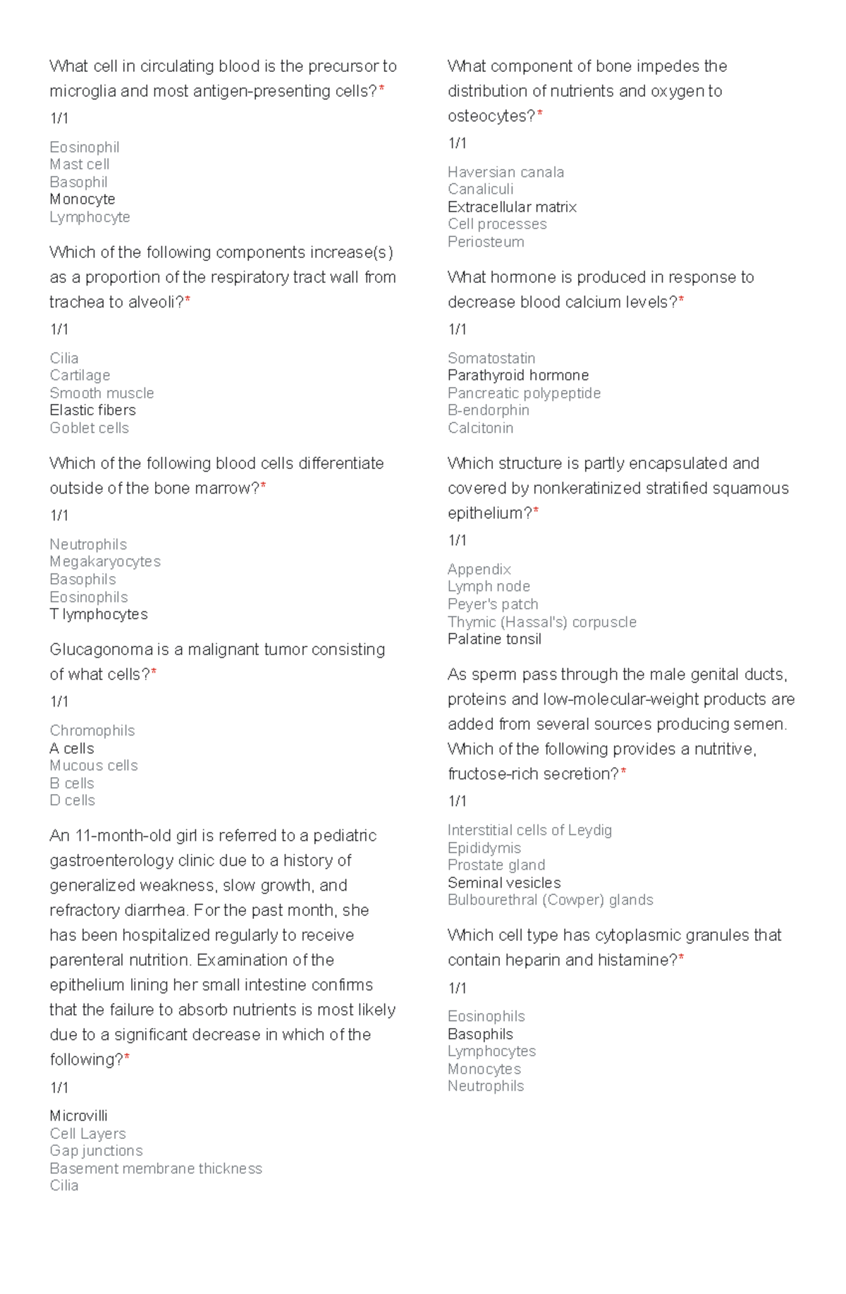 Histopath LONG EXAM - Try to answer and enhance your knowledge - What ...