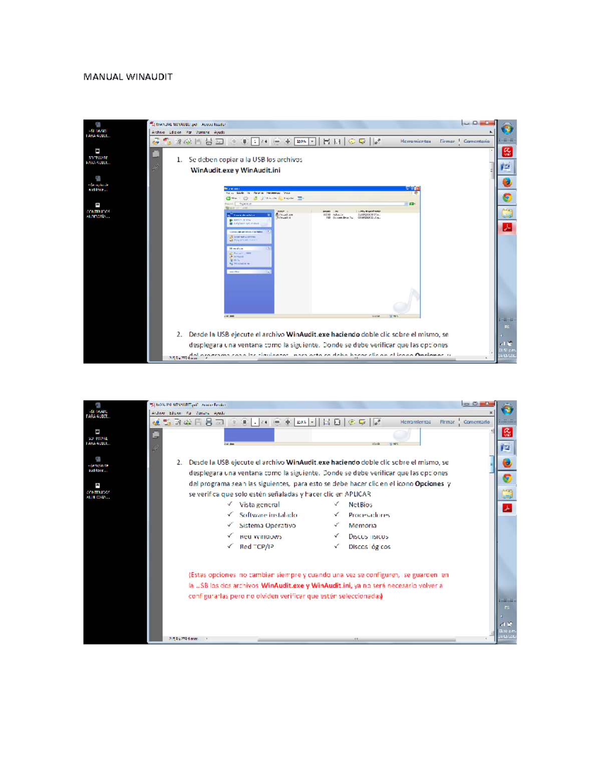 Manual Winaudit - Swde Rgrgrg - MANUAL WINAUDIT - Studocu