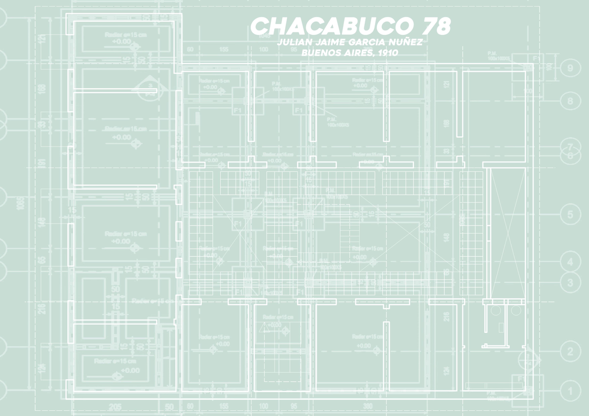 Villca, Werner; Forma Habitar - CHACABUCO 78 Radier 15cm JULIAN JAIME GARCIA NUÑEZ BUENOS AIRES ...