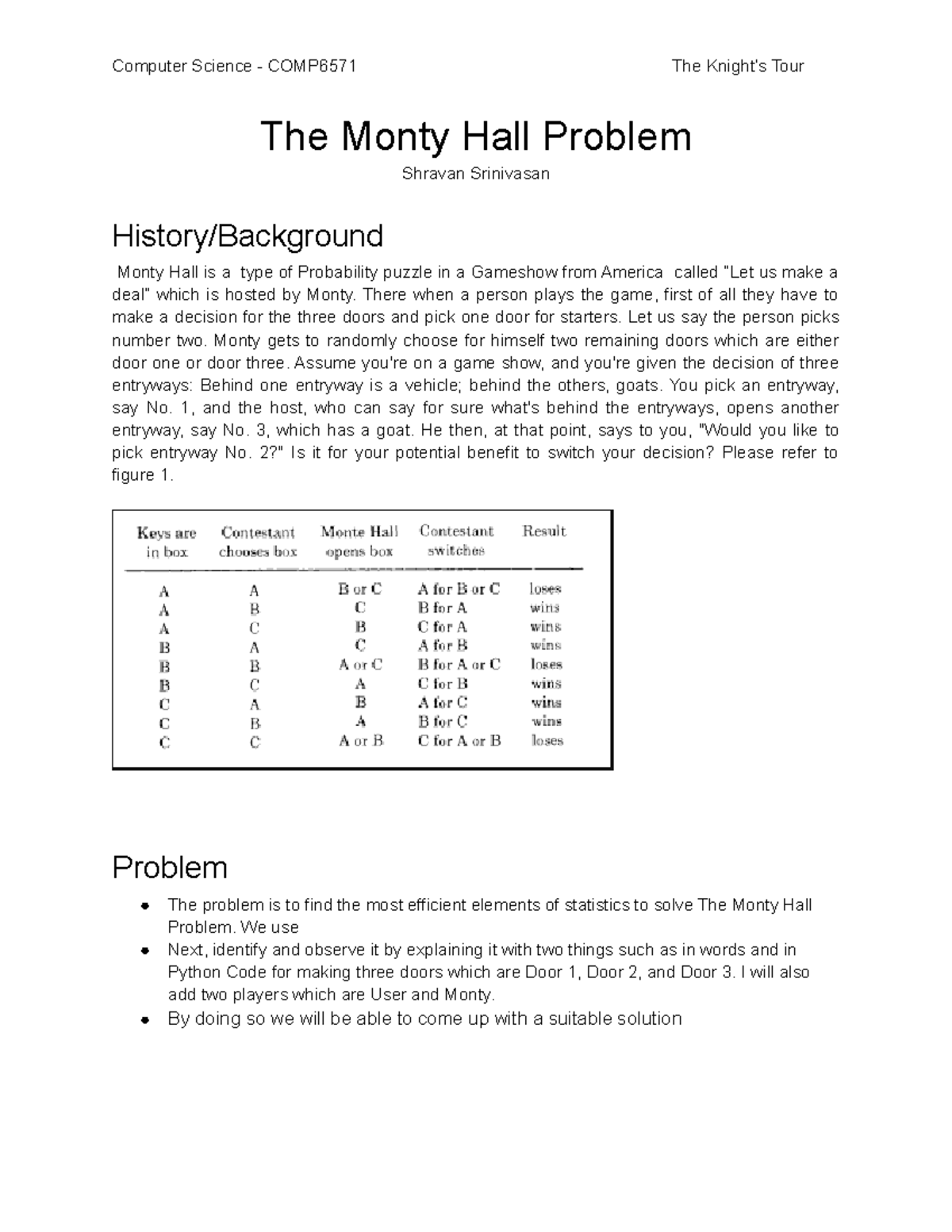 Monty hall Documentation - Research Method IS - Binus - Studocu