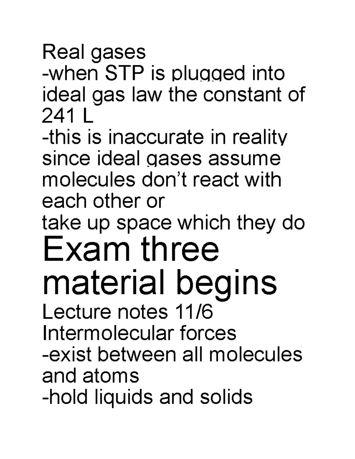 Real gases - General Chemistry - Real gases -when STP is plugged into ...