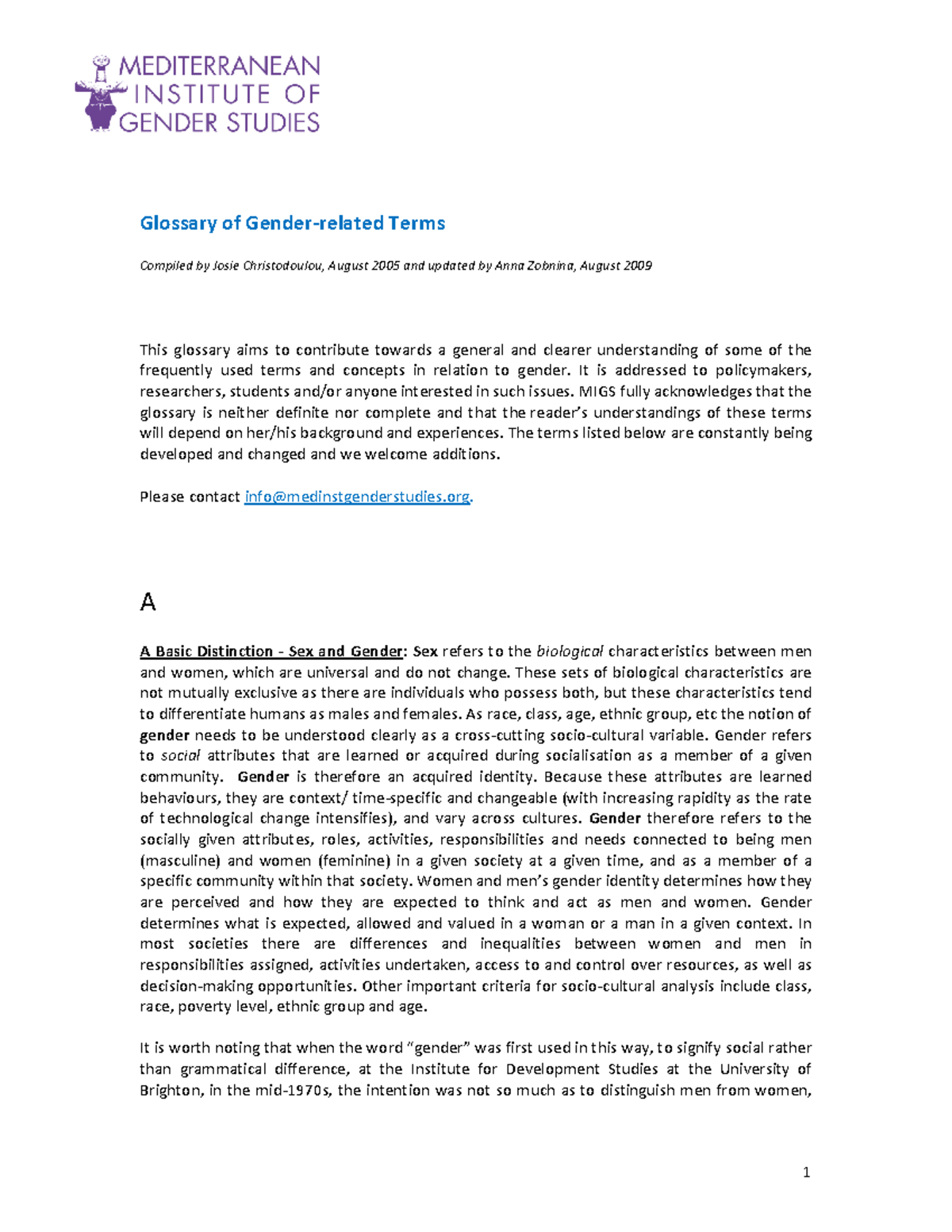 Genderglossary migs aug2005 - Glossary of Gender-related Terms Compiled ...