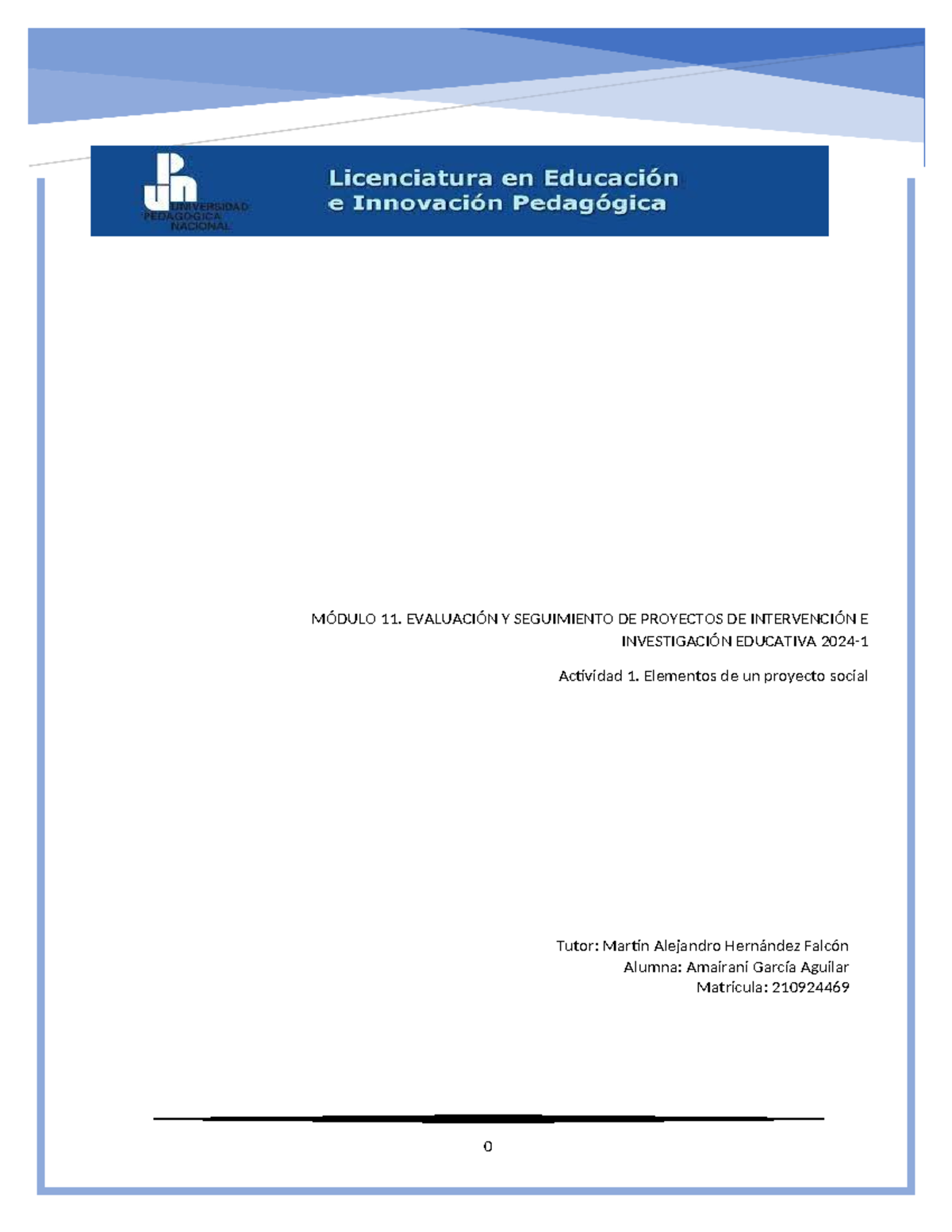 Elementos de estudio - Modulo 11 leip - 0 MÓDULO 11. EVALUACIÓN Y ...