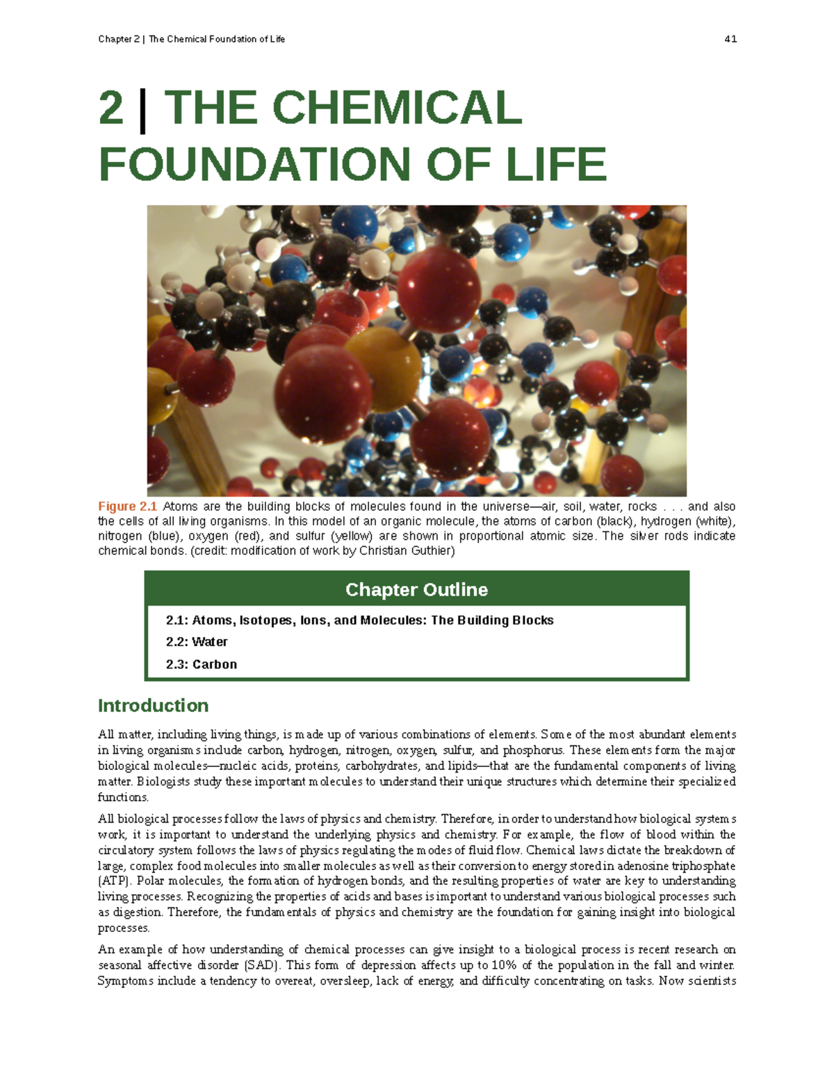 Ch. 2 - The Chemical Foundation of Life - 2 | THE CHEMICAL FOUNDATION ...
