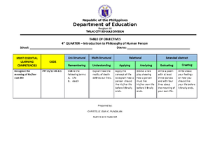 Individual Inventory FORM SEC 1 - Republic of the Philippines ...