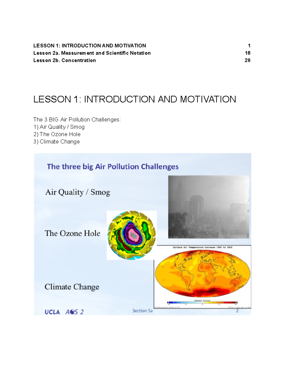 A&O Lesson 1 - Lecture Notes - ####### LESSON 1: INTRODUCTION AND ...