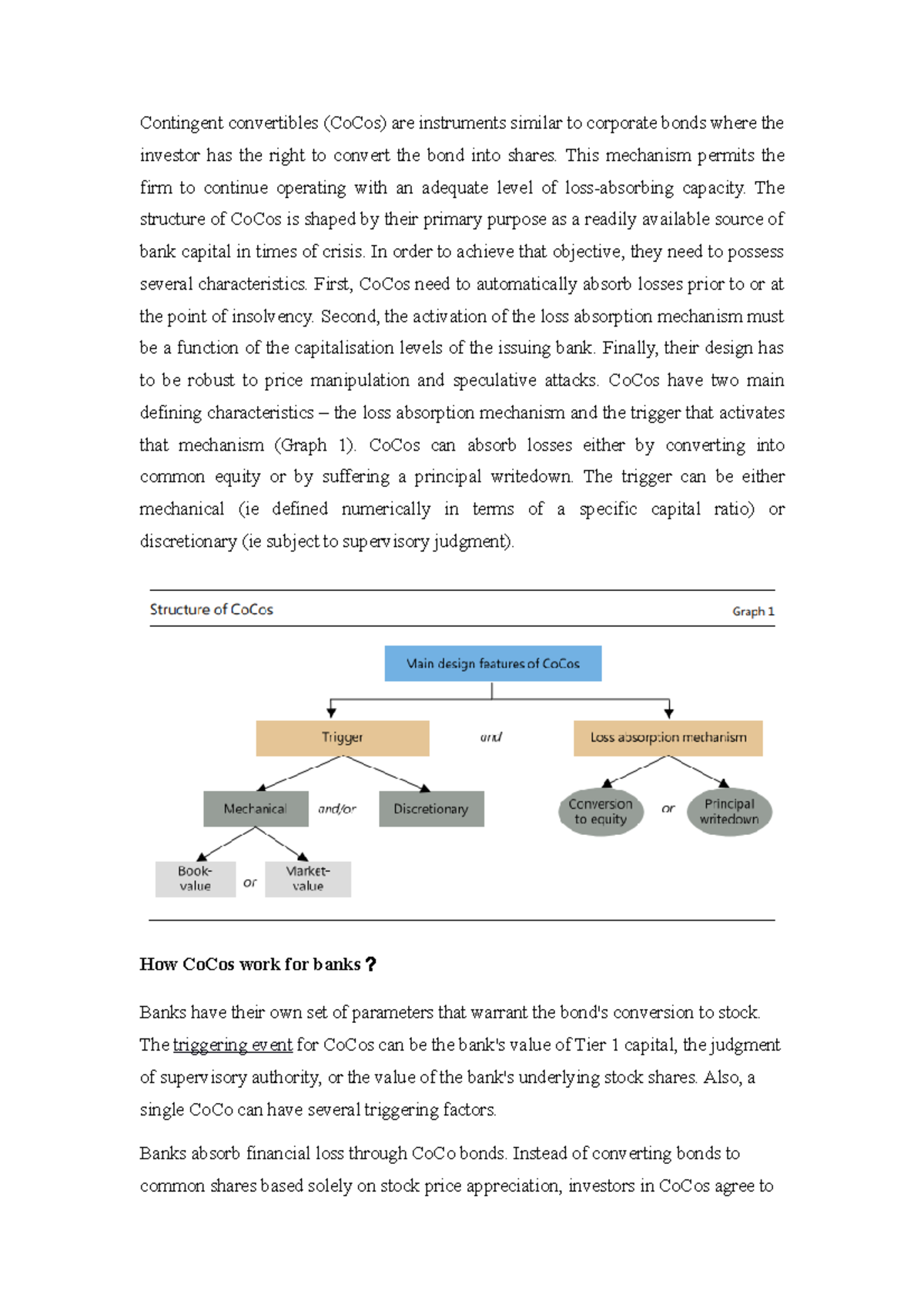 T3 - tutorial 3 - Contingent convertibles (CoCos) are instruments ...