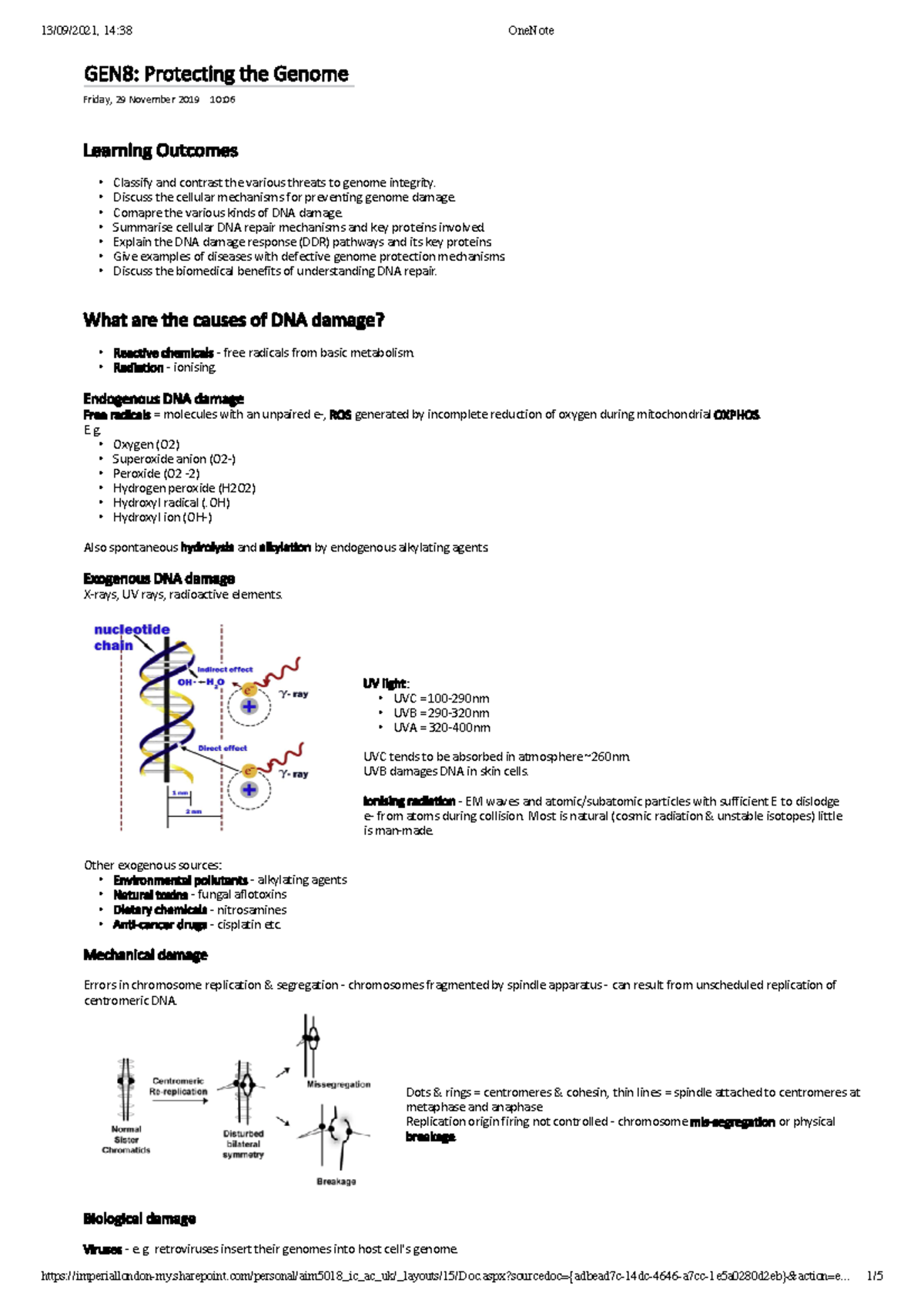 Genetics & Genomics 8 - GEN8: Protecting the Genome Friday, 29 November ...