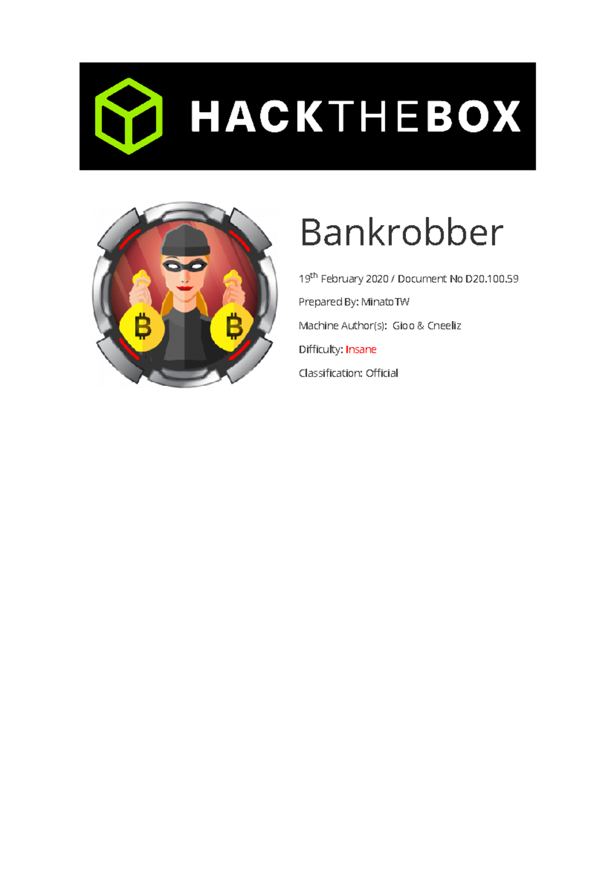 Bankrobber - rgr r rgrgr rghrg r - Bankrobber 19 th February 2020 ...