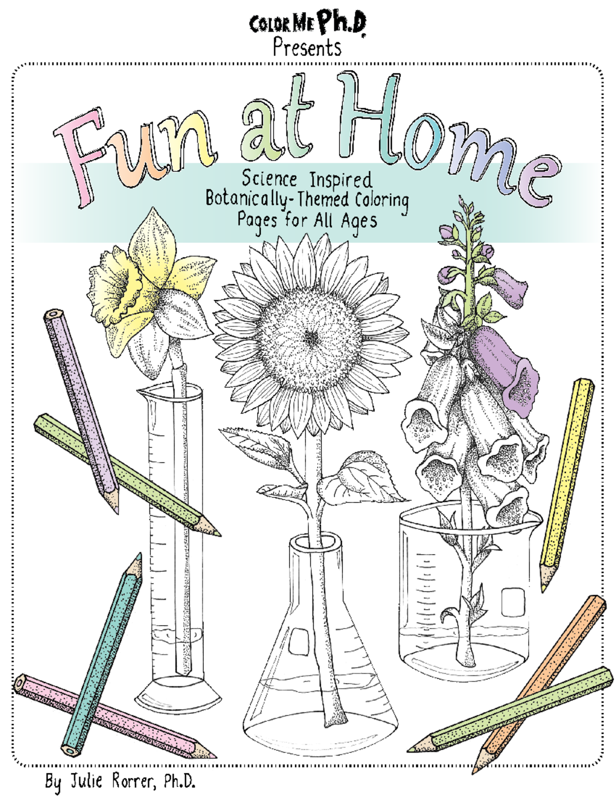 Color Me Ph D Fun at Home Full Coloring Book - Fun At Home: Science ...