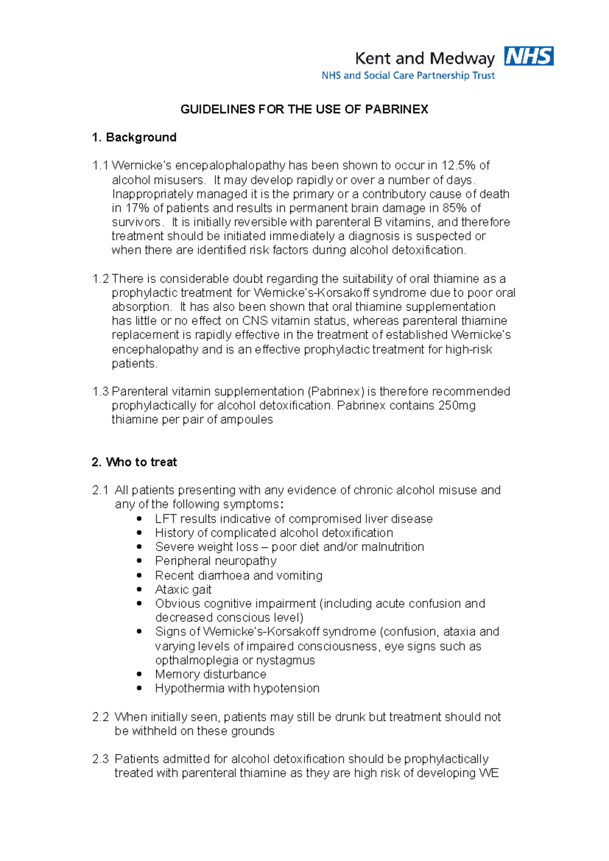 Pabrinex-guidelines - Guideline on administration of the drug ...
