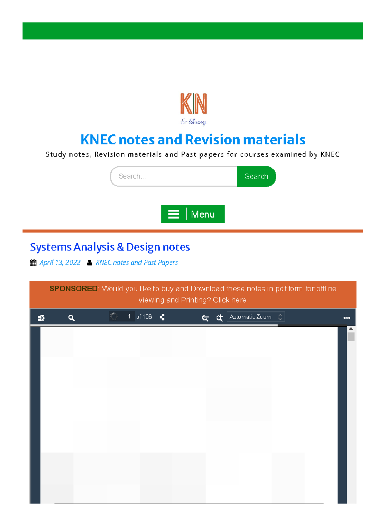 Knecnotes com systems analysis design notes - ICT Law - KU - Studocu