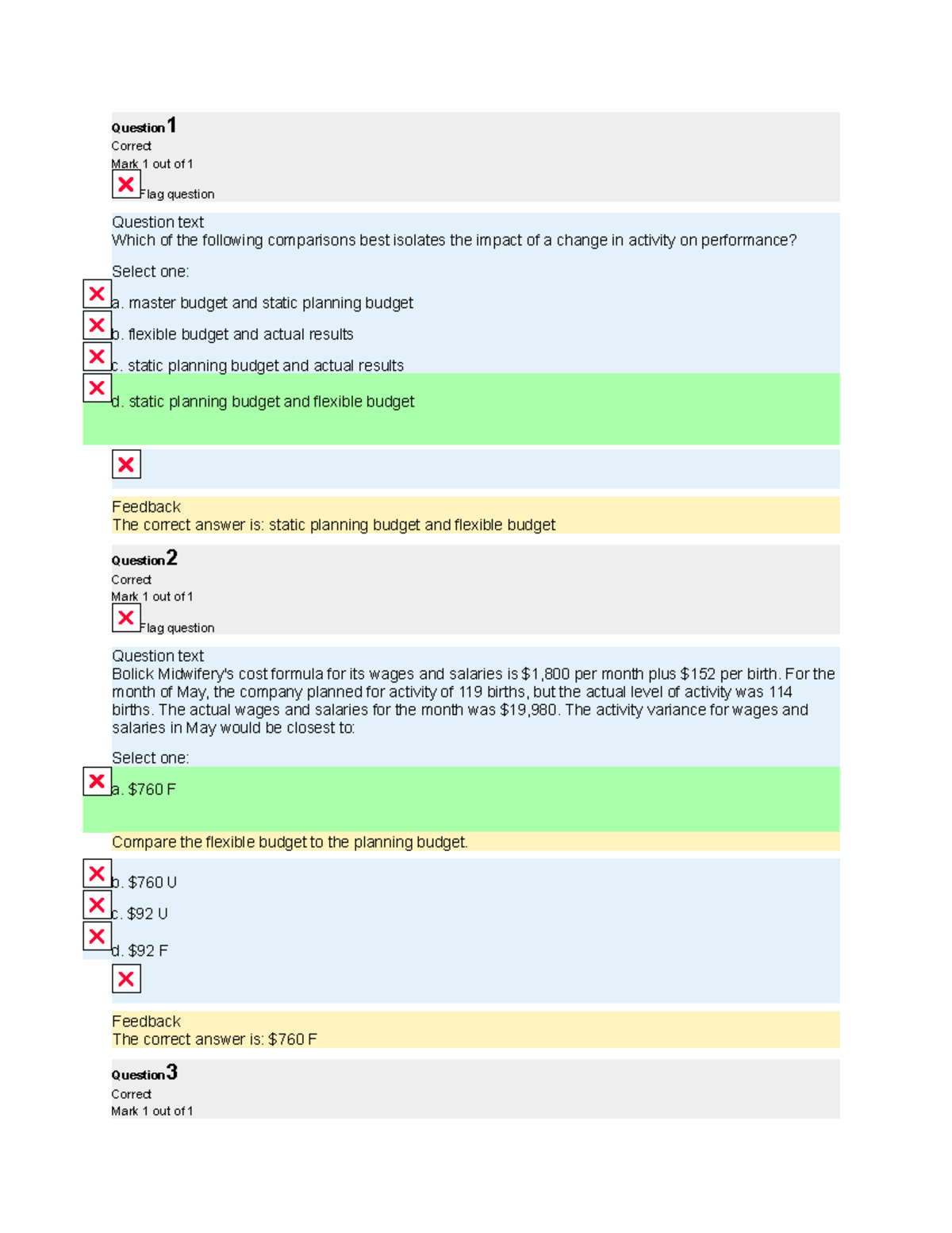 Exam 4 moodle quizes practice - Question 1 Correct Mark 1 out of 1 Flag ...