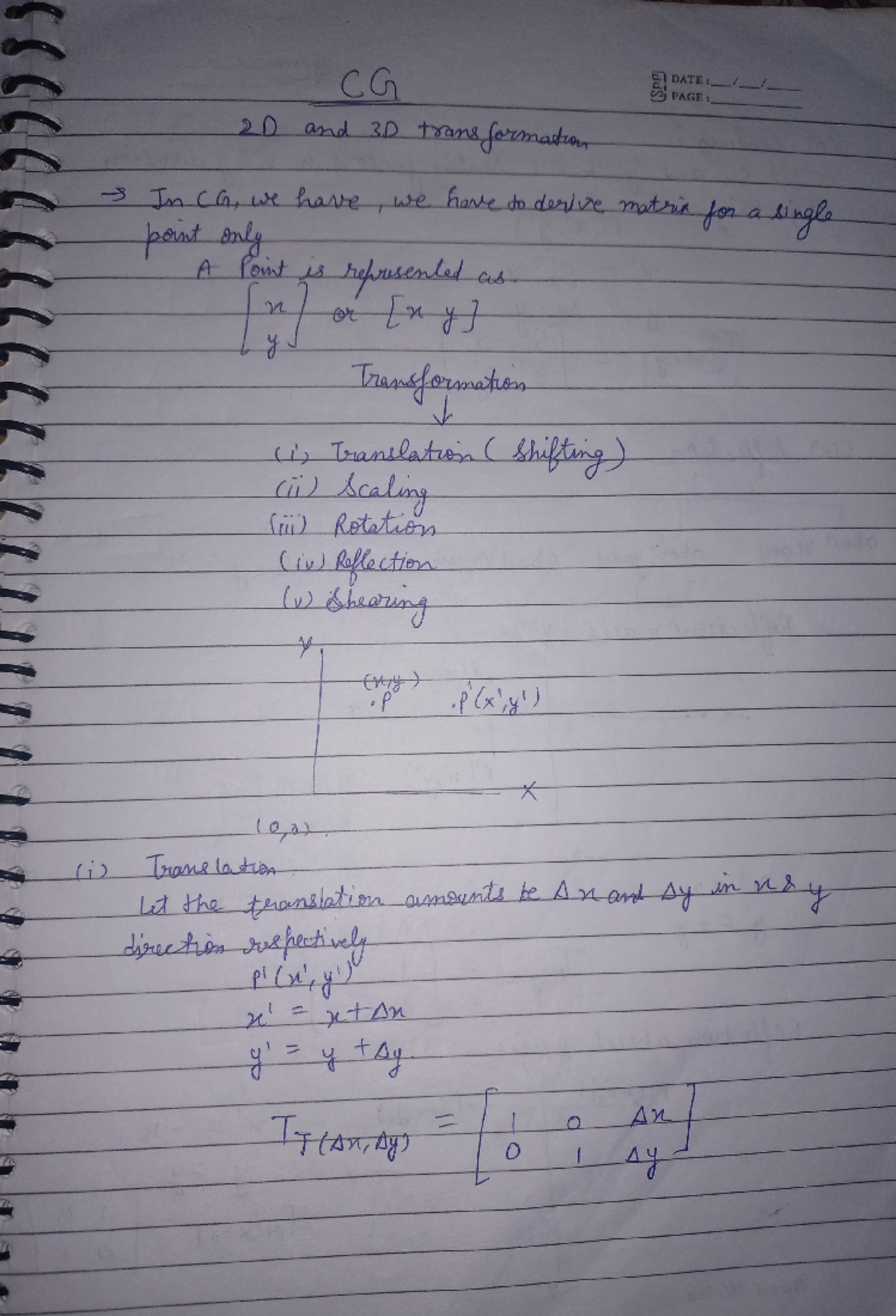 Computer Graphics notes - Bachelors in Computer Science - Studocu