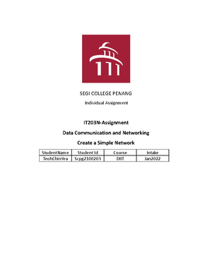 Integrated System Project (Assignment) - DIPLOMA IN INFORMATION ...