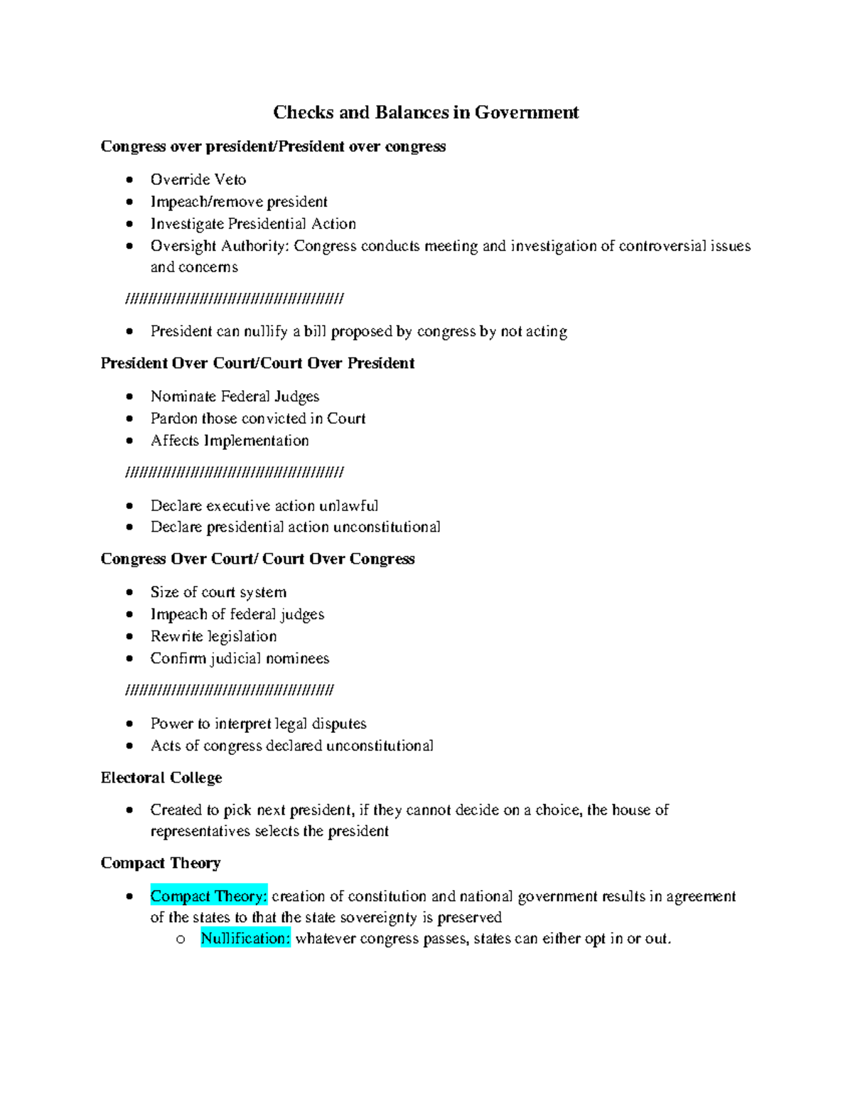 Checks and Balances in Government - Warning: TT: undefined function: 32 ...