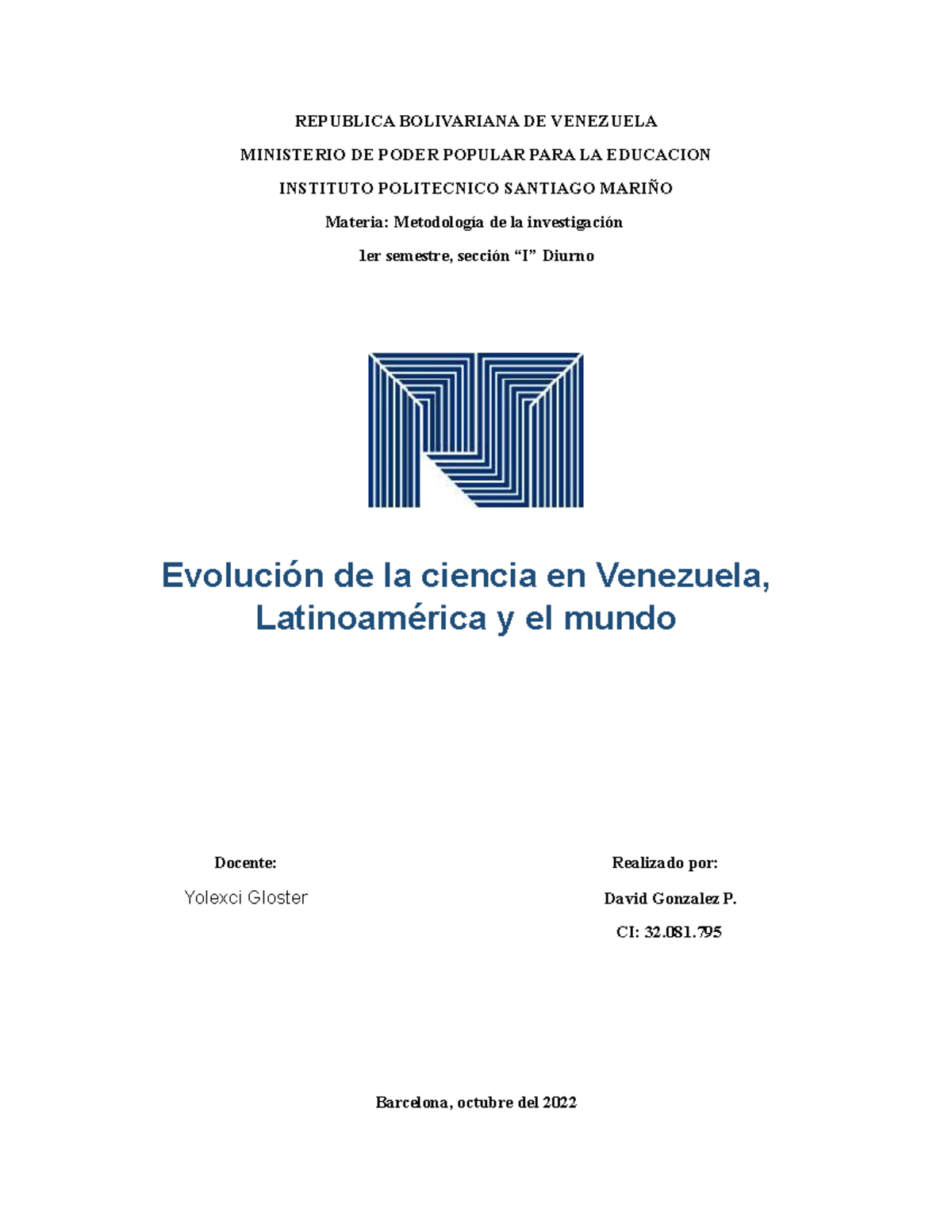 La comunicacion, PSM abre pls - REPUBLICA BOLIVARIANA DE VENEZUELA ...