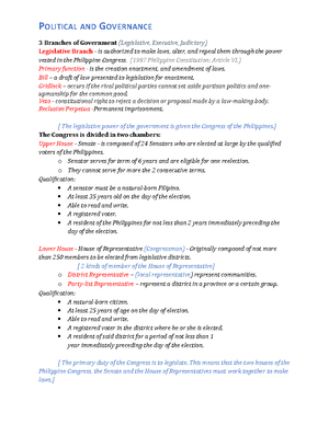 PPG 9 - Philippines Politics and Governance Module 9 - Philippine ...
