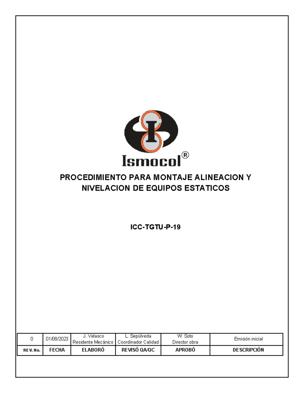 ICC-TGTU-P-019 R.0 Proced montaje -alineacion equipos mecanicos ...