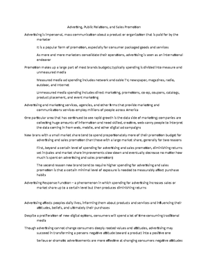 Chapter 6 Notes - Consumer Decision Making Consumer product and service ...
