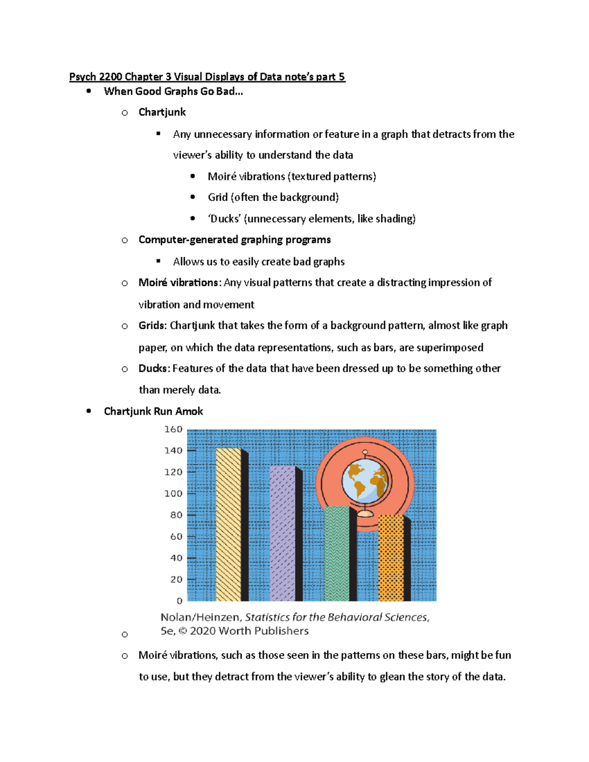Psych 2200 Chapter 3 Visual Displays of Data note part 5 - Psych 2200 Chapter 3 Visual Displays ...