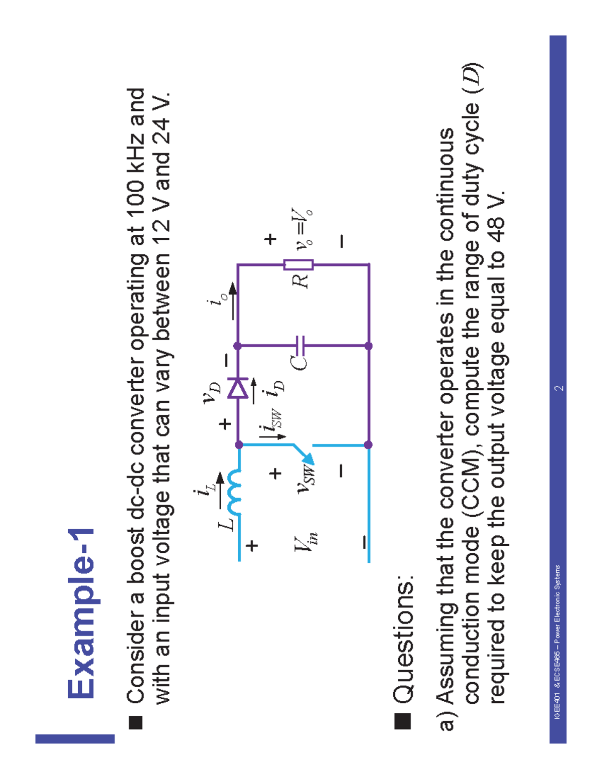 Example on dc to dc converter - IGEE401 & ECSE ñ Power Electronic ...