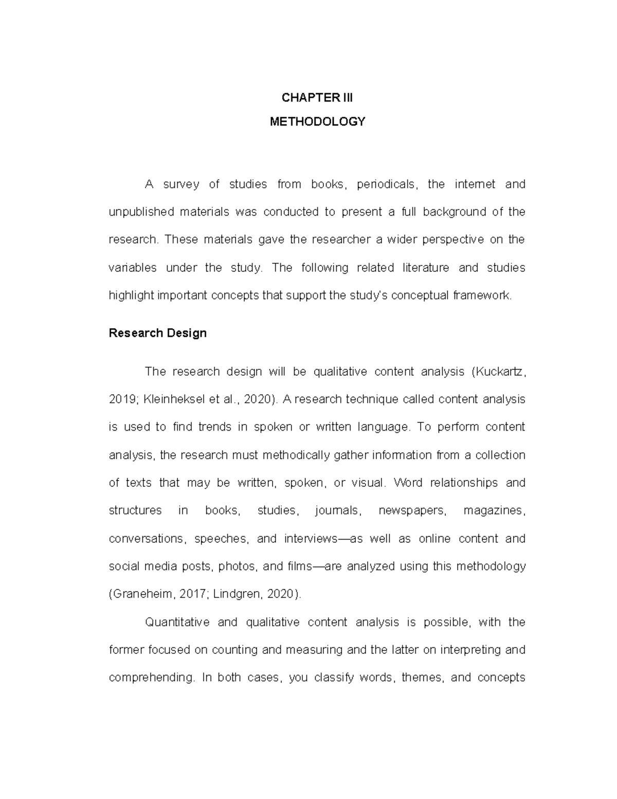 Fragio-Chapter-3.Sep10 - CHAPTER III METHODOLOGY A survey of studies ...