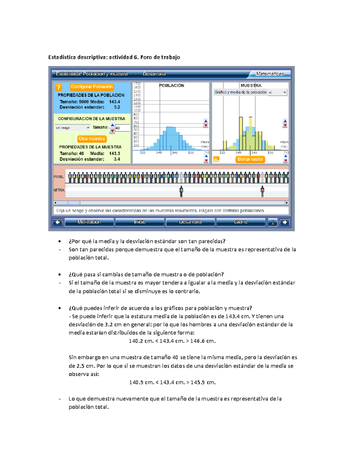 Actividad 6. Foro de trabajo - Estadistica descriptiva: actividad 6 ...