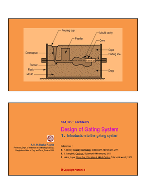 Lec 13 Calculation of gating system dimensions - Department of ...