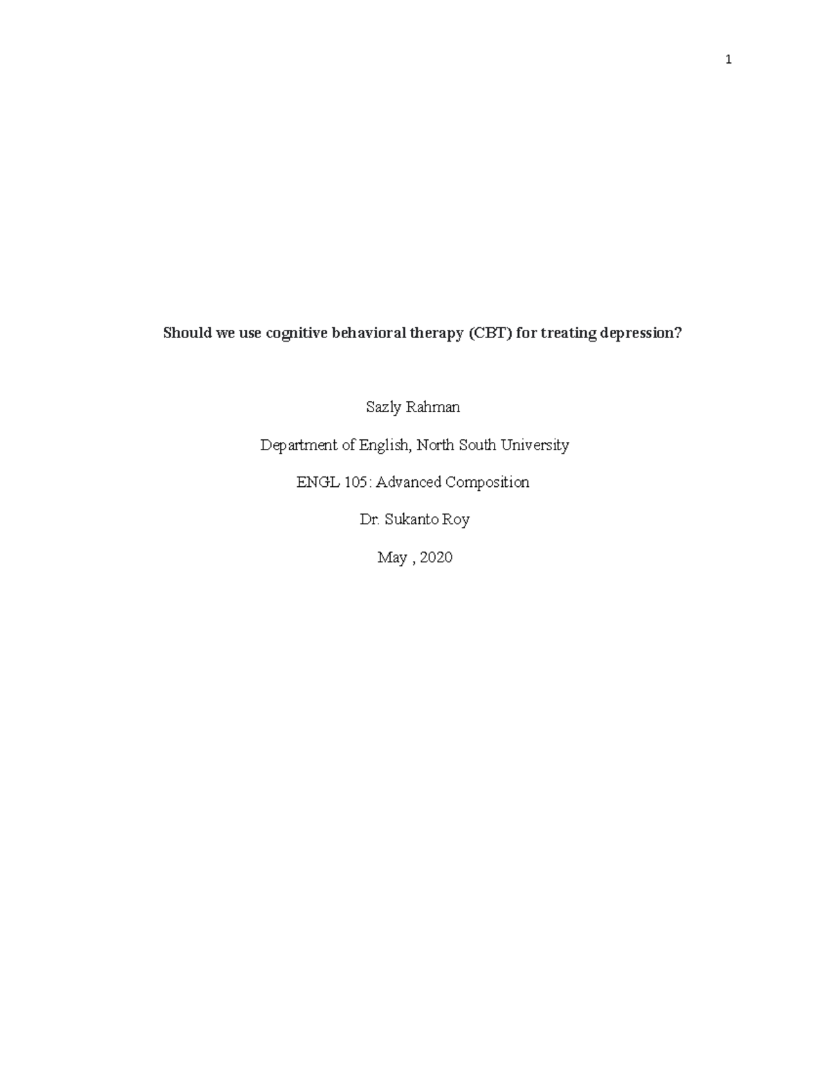 Final reserach paper - English composition - NSU - Studocu