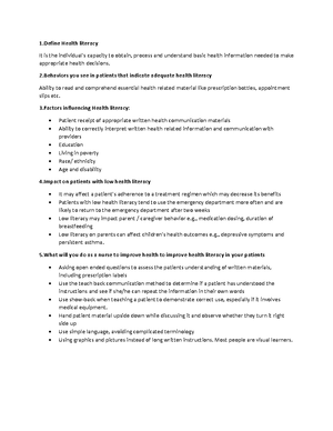 Obesity - notes - Objectives Explain the pathophysiology of obesity and ...