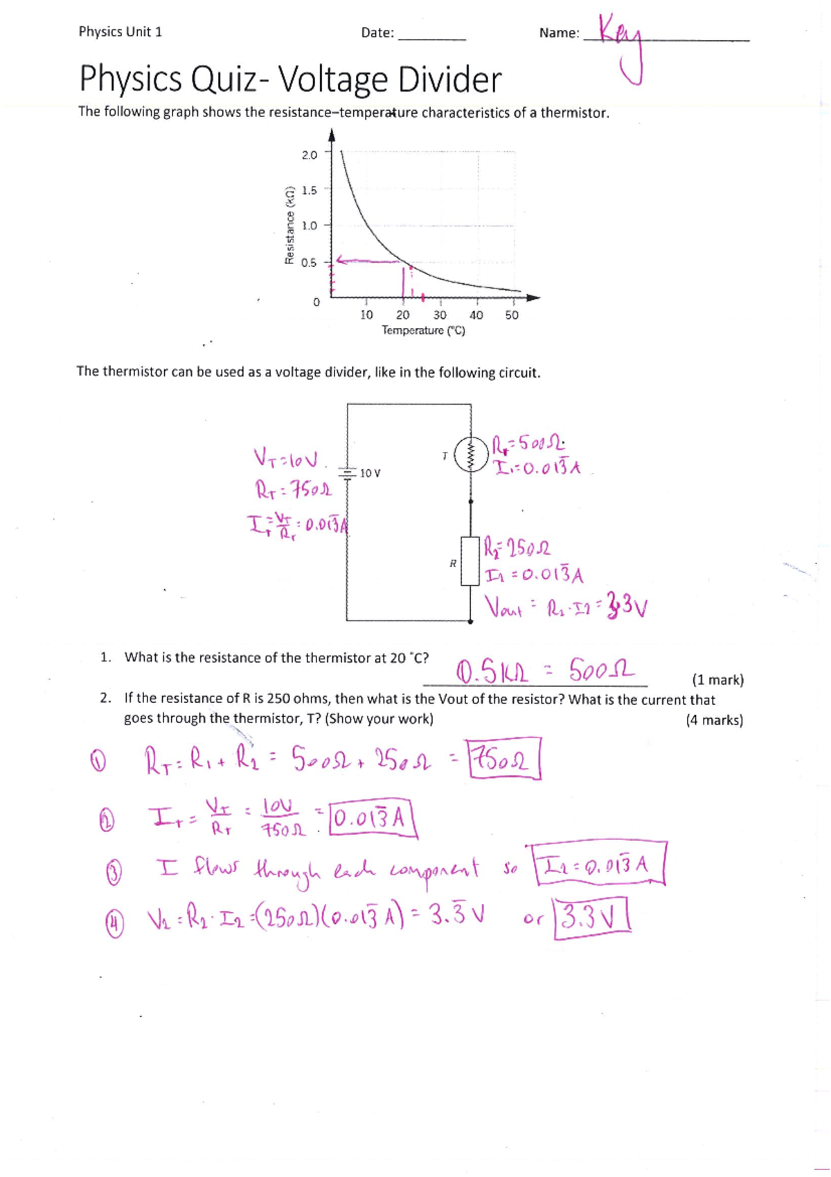03 Voltage Divider Quiz Solutions with Bonus - Studocu
