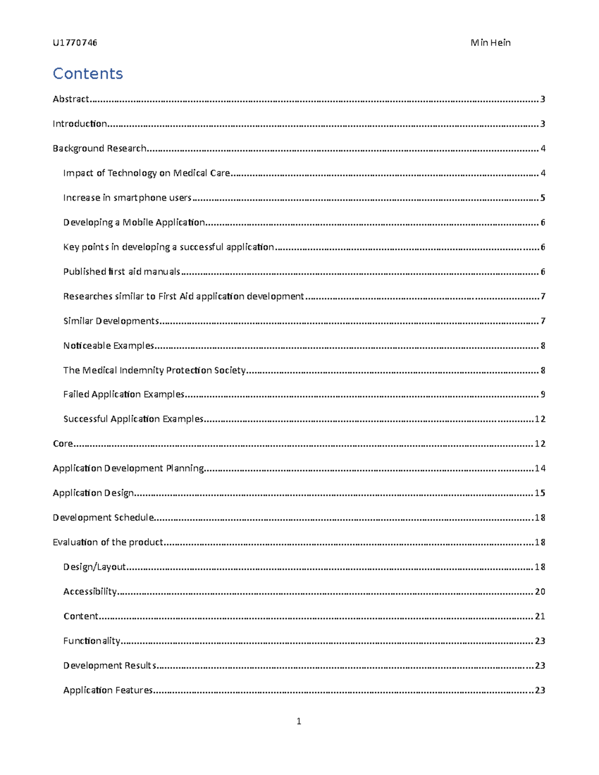 Literature Review - i OS Application - Contents - Studocu