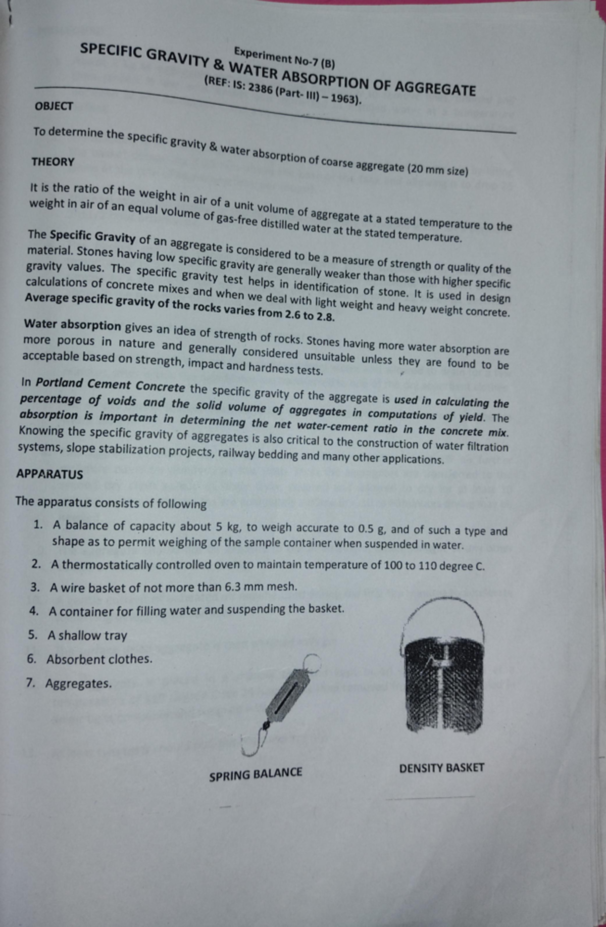 Specific gravity and water absorption test - SPECIFI GRAVITY ...