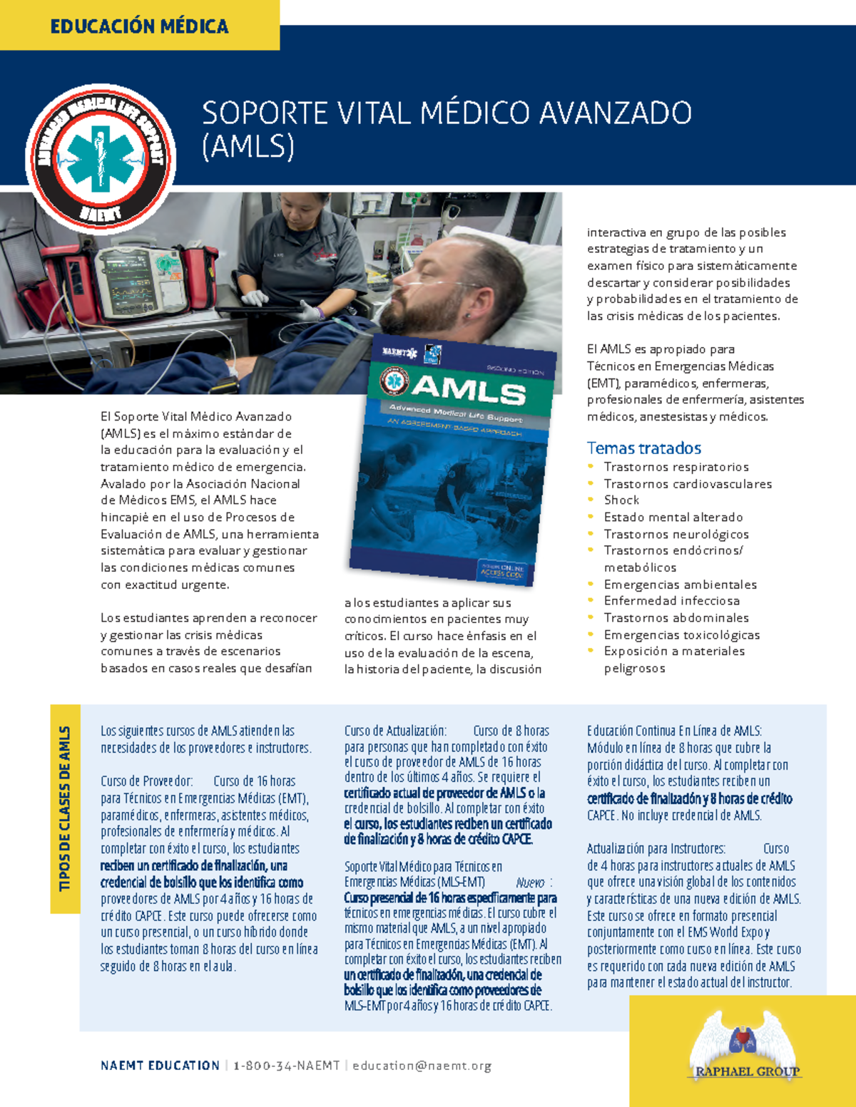 Amls - NAEMT EDUCATION | 1-800-34-NAEMT | education@naemt El Soporte ...