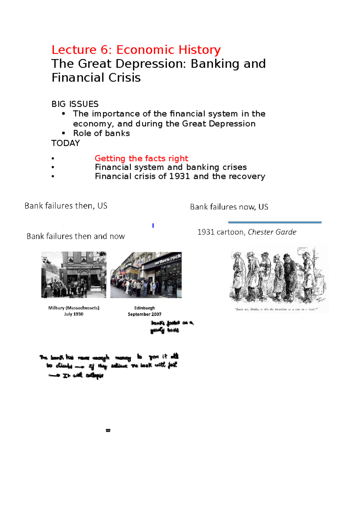 LECT 6 HWE - Resumen diapositivas clase magistral History of the world ...